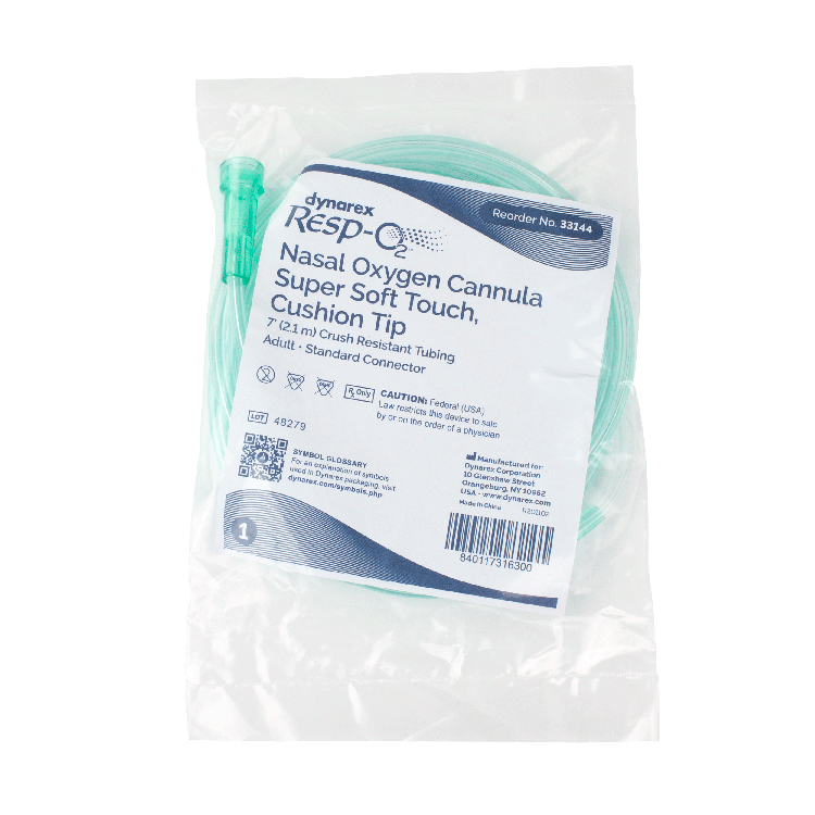 Nasal Oxygen Cannula Super Soft-Touch Cushion Tip w/ 7inch – Alliance ...